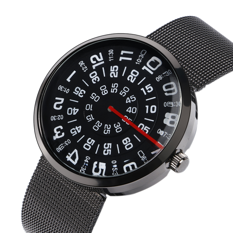 Turntable Dial Watch Men and Women Special Number ... – Grandado