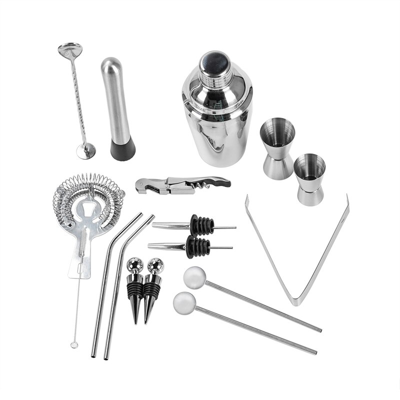 22Pcs/Set Stainless Steel Cocktail Shaker Set Drin... – Grandado