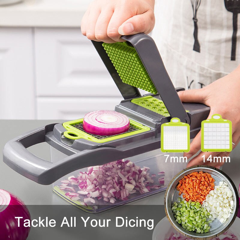 Groentesnijder Mandoline Slicer 8 Dicing Messen Fr... – Grandado