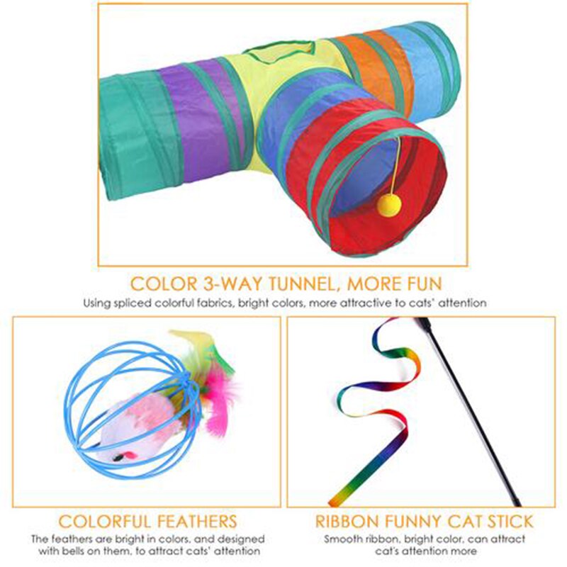 21Pcs Cat Toy Set Pet toy Supplies Creativity cat ... – Grandado