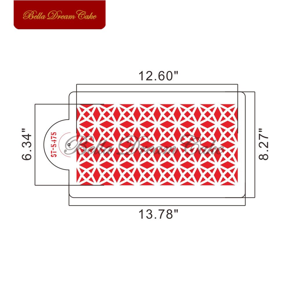 Blomsterring kage stencil plast kage kant stencils... – Grandado