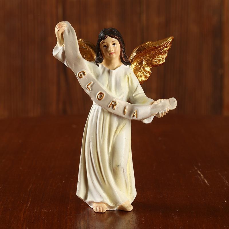 Home Decoration Jesus Cross Holy Family Resin Chur... – Grandado