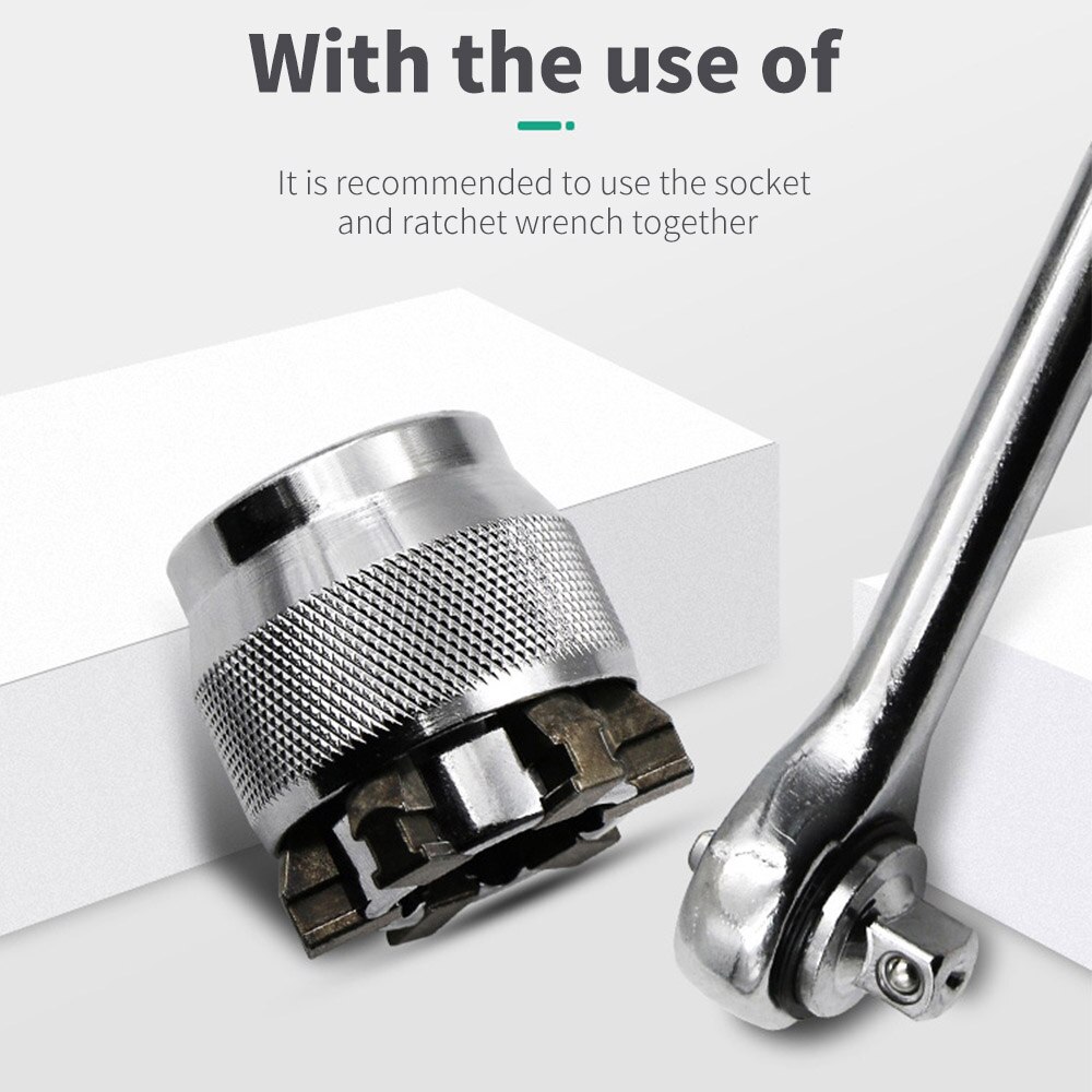 Adjustable Universal Socket Wrench Universal Ratch... – Grandado