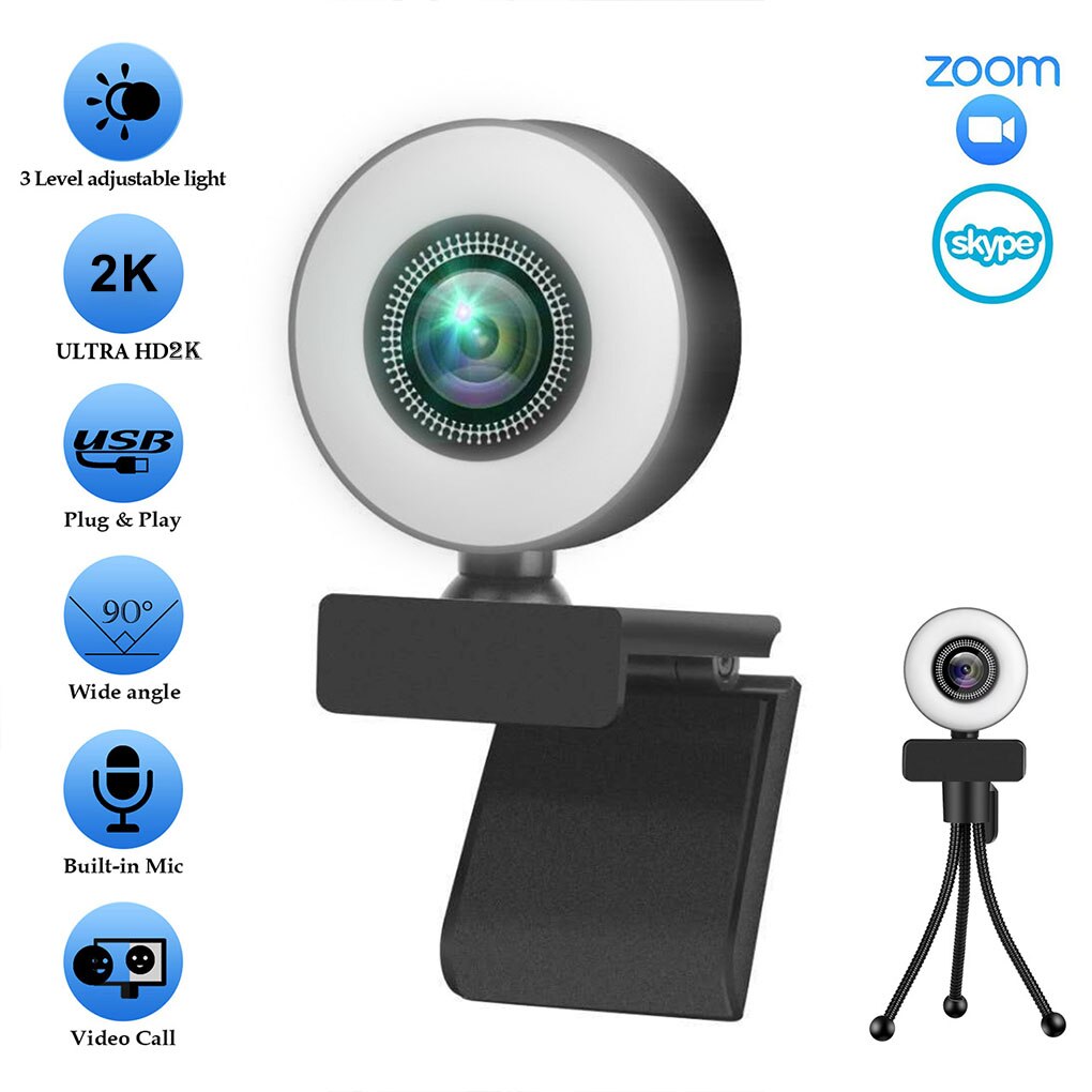 Computer Usb Webcam 1080P 2K 4K Web Camera Autofoc... – Grandado