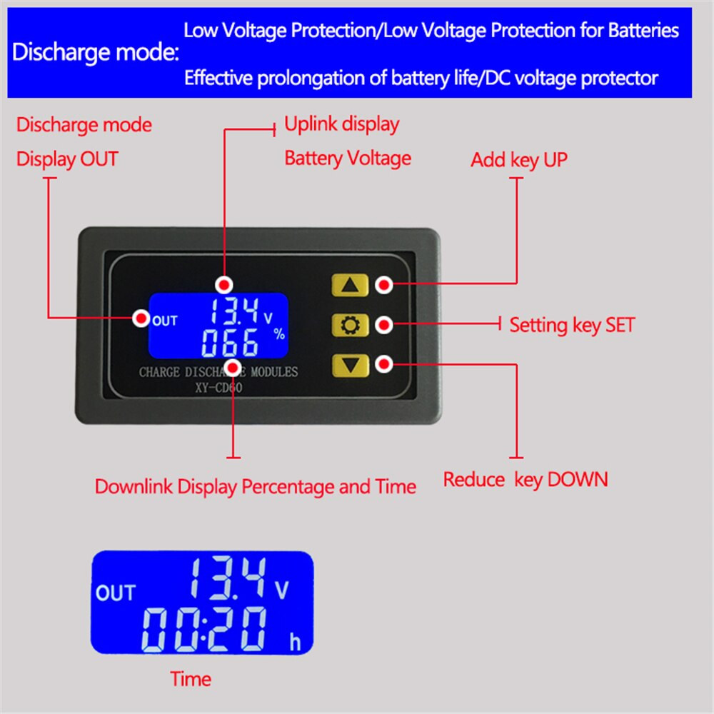 LCD Battery Charging Discharge Control Module Full... – Grandado