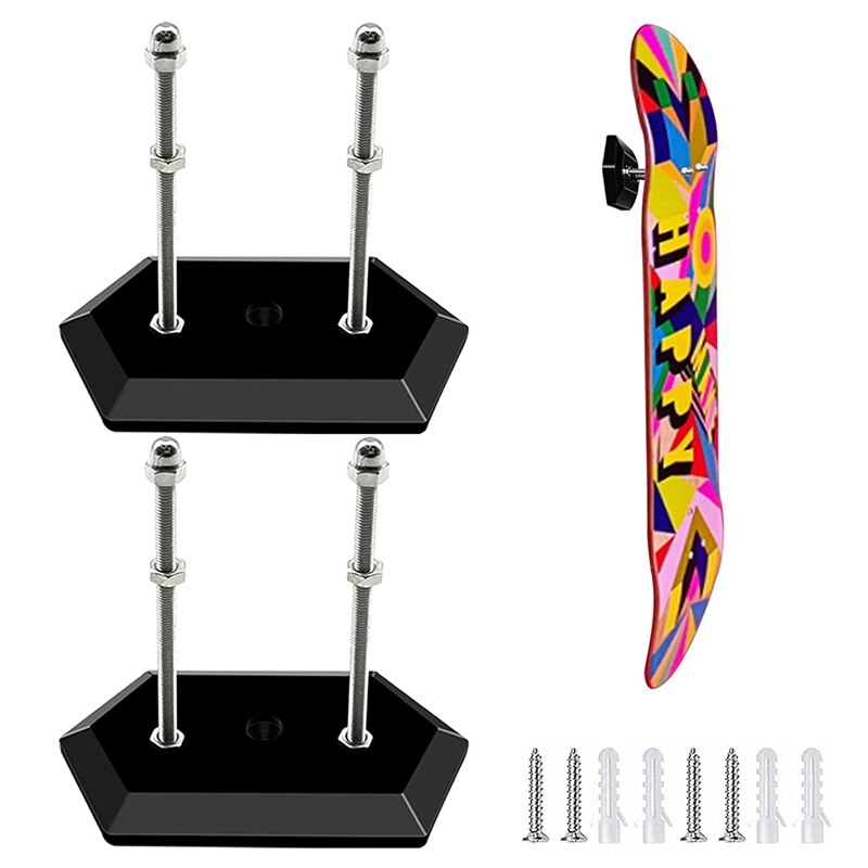 2 Pcs Skateboard Wall Mount Acryl Hover Mount Skat... – Grandado