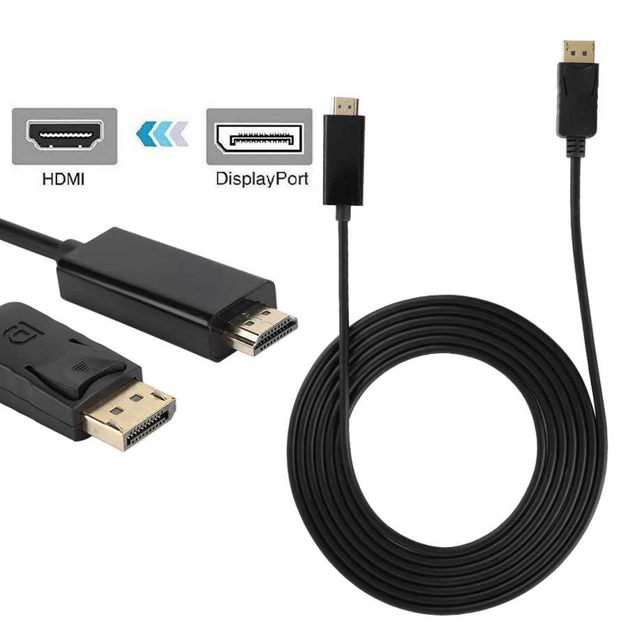 Cable adapter Displayport Male to Male DP to Large... – Vicedeal