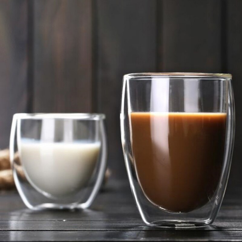 Heat-resistant Double Wall Glass Cup Beer Espresso... – Vicedeal