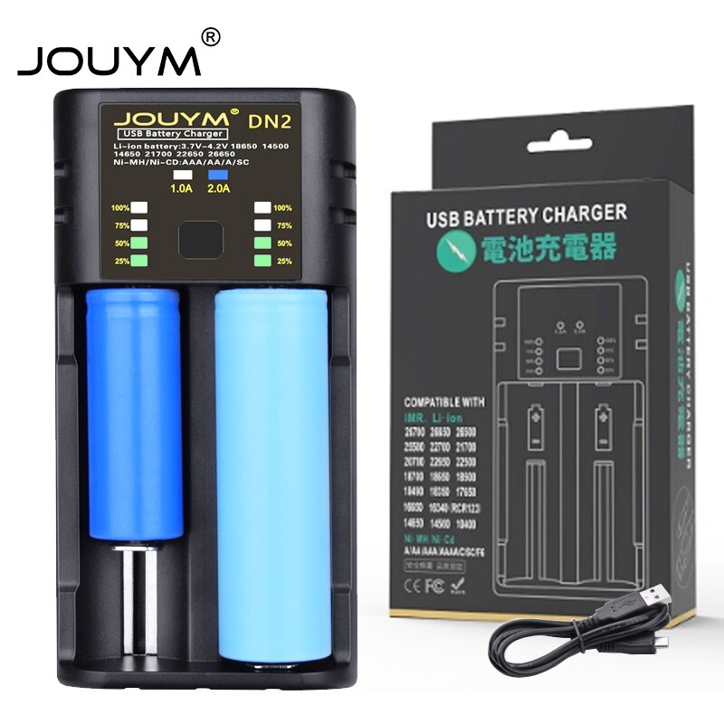 Battery Charger 18650 26650 21700 Li-Liion Batteri... – Grandado