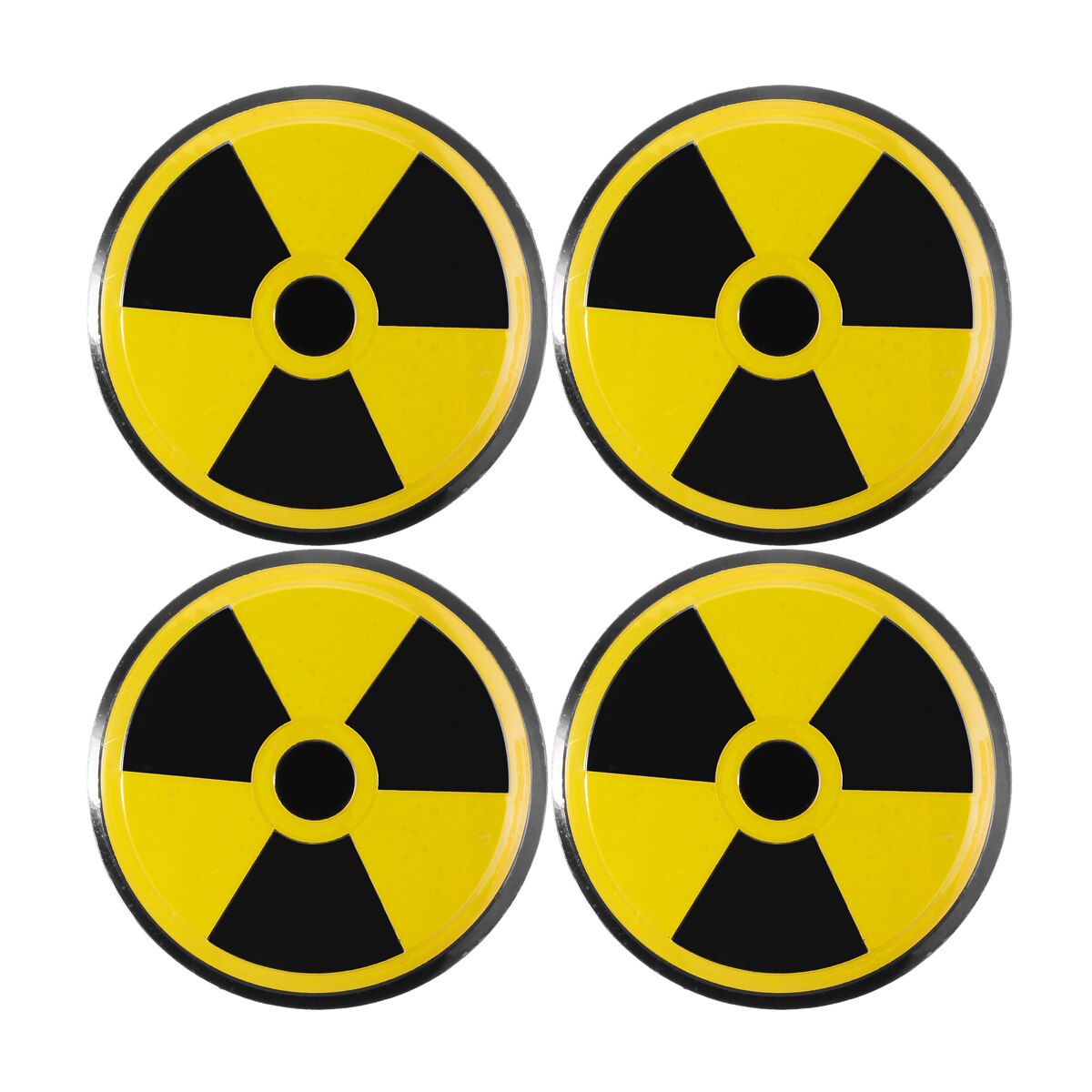 4pcs 5.5cm Nuclear Radiation Logo Car Tyre Wheel C... – Grandado