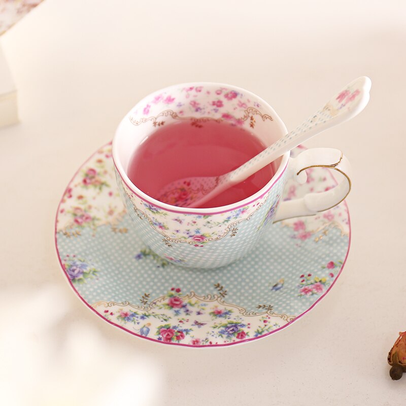 BN01035 European style Floral coffee cup set 200ml... – Vicedeal