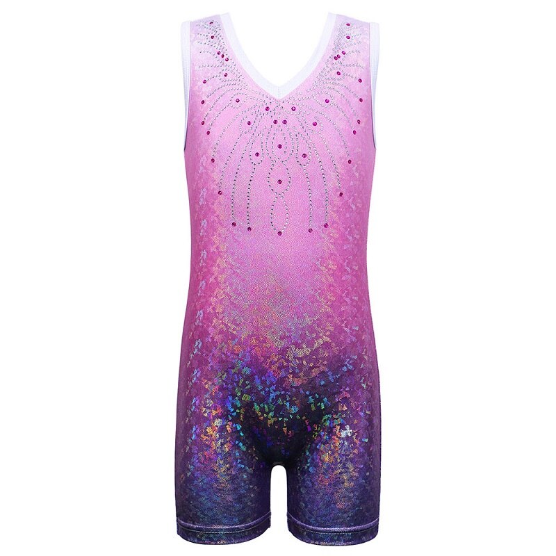 BAOHULU 3-11Y Girls Sparkly Gymnastics Unitards Bi... – Grandado