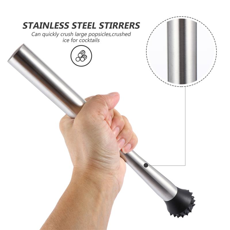 Stainless Steel Cocktail Shaker Stirring Rod Popsi... – Vicedeal