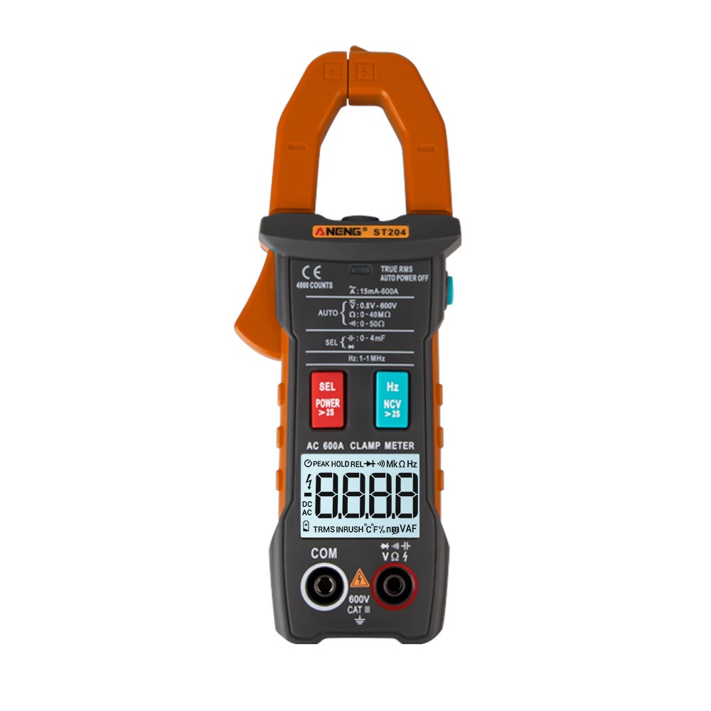 ST204 Amperometric Stroomtang Voltmeter Tang Ampèr... – Grandado
