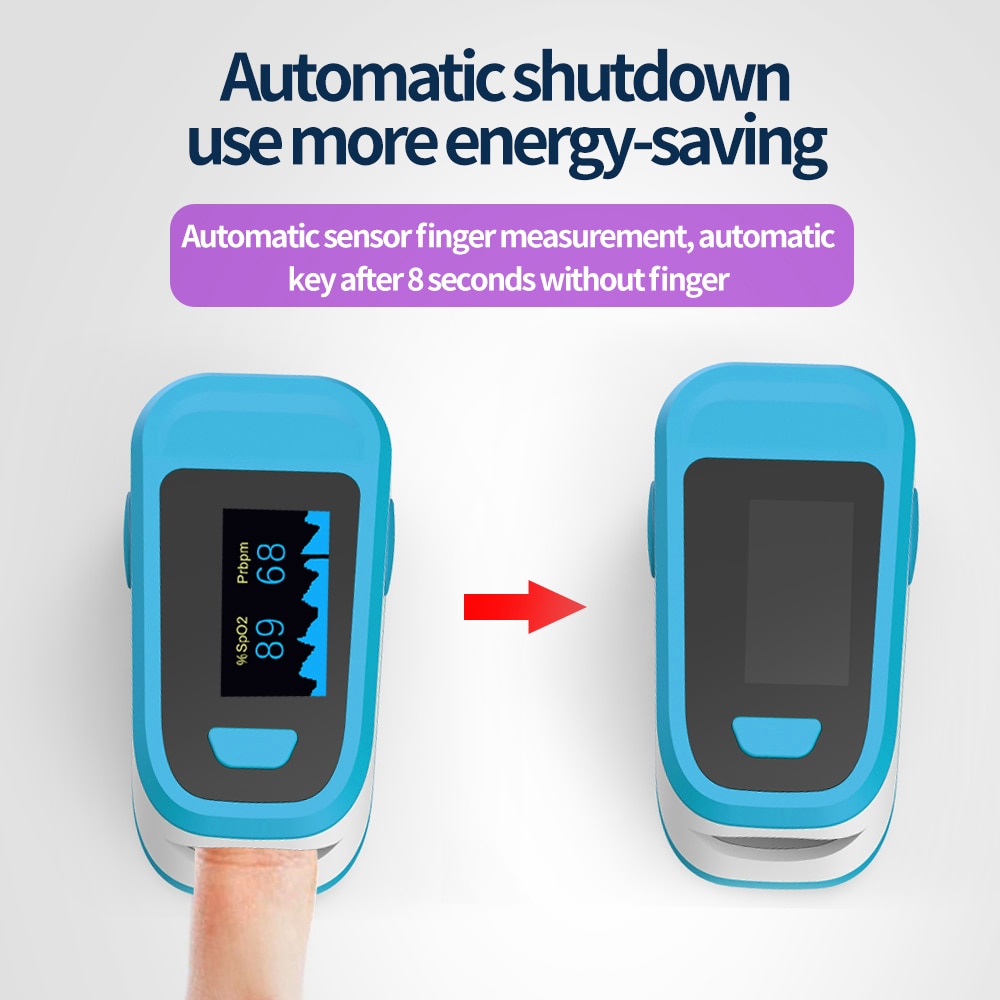 Digital Fingertip Pulse Oximeter OLED Display Bloo... – Vicedeal