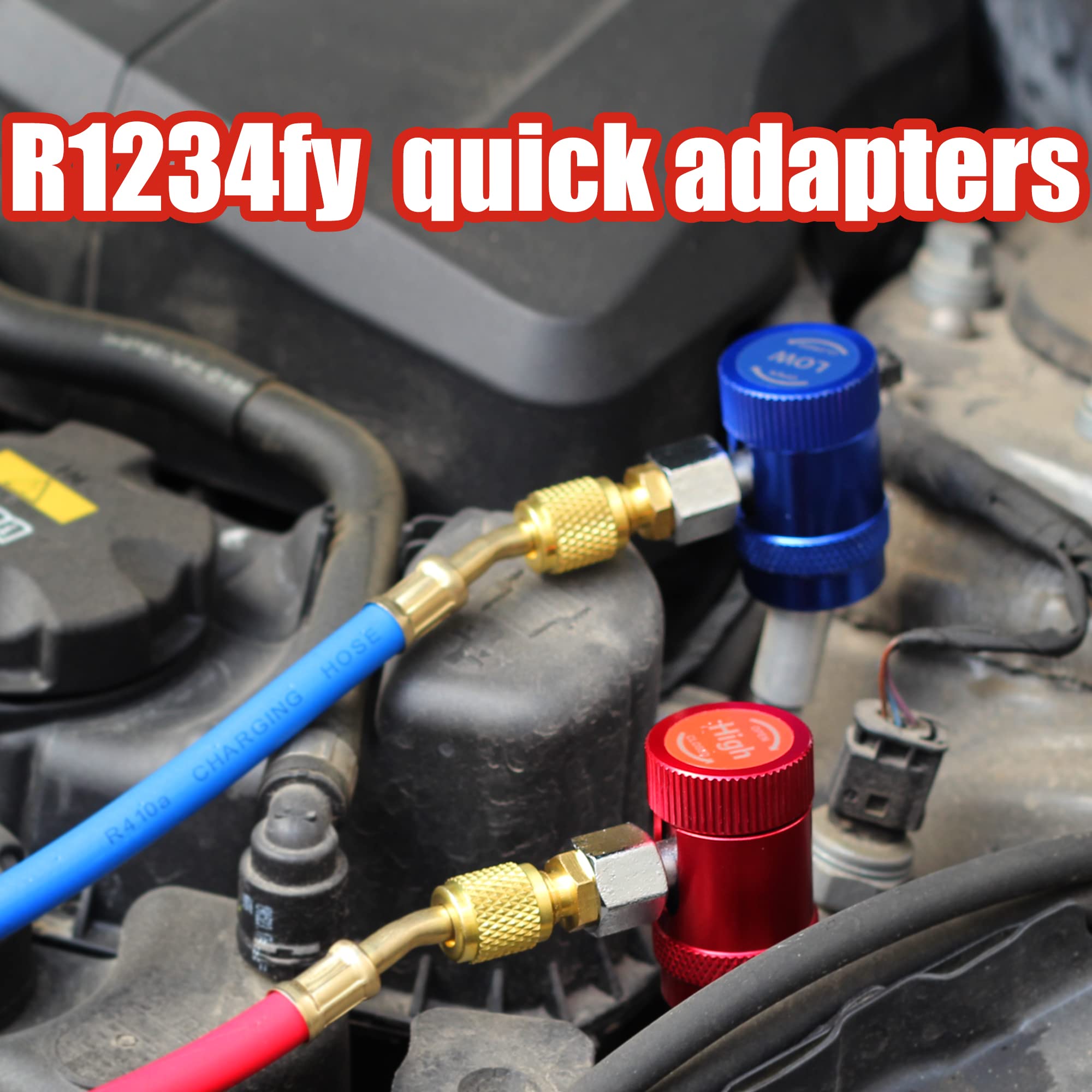 1Pair R1234yf Quick Connector Adapter Auto AC High... – Grandado