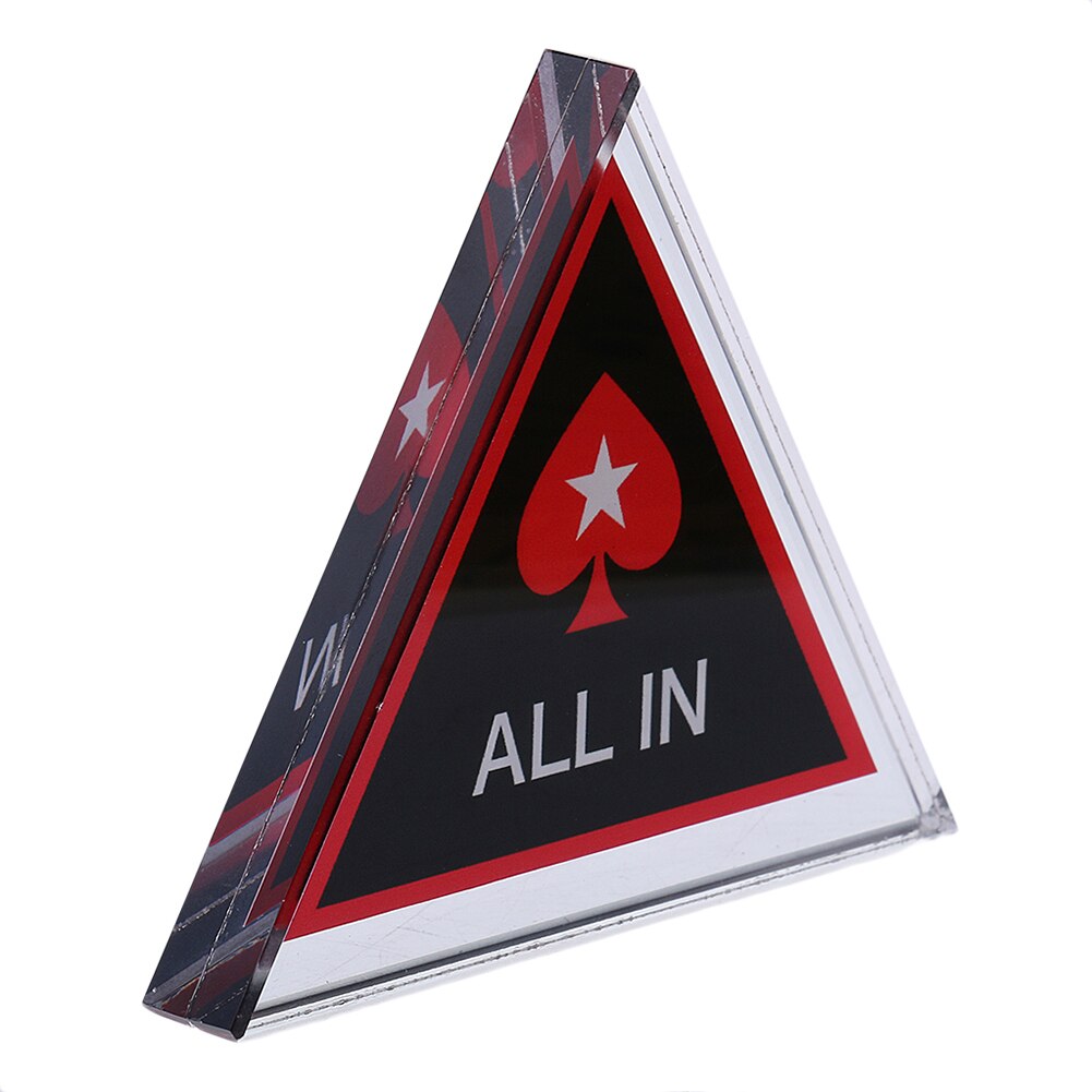 Crystal Hold'em All In Chip Poker Guard Cards Ente... – Grandado