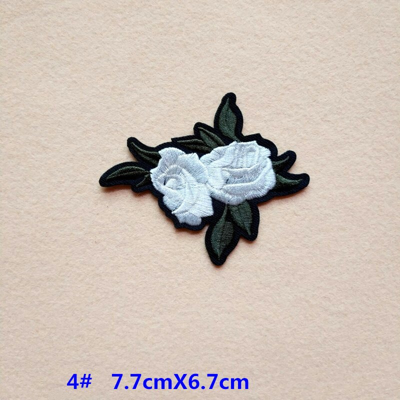 Rose Embroidered Iron on Patches for Clothing DIY ... – Grandado