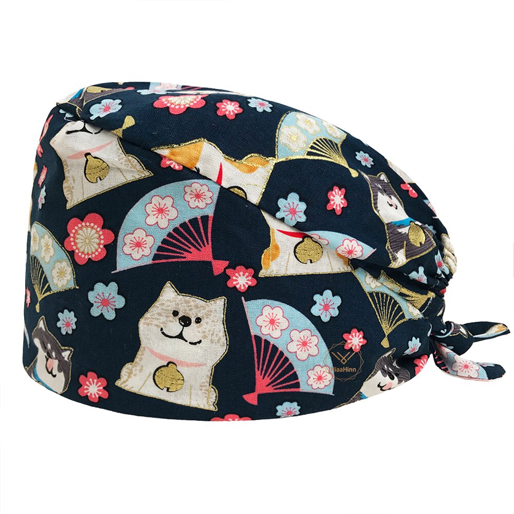 Cotton Cartoon Dog printing hats adjustable scrub ... – Vicedeal