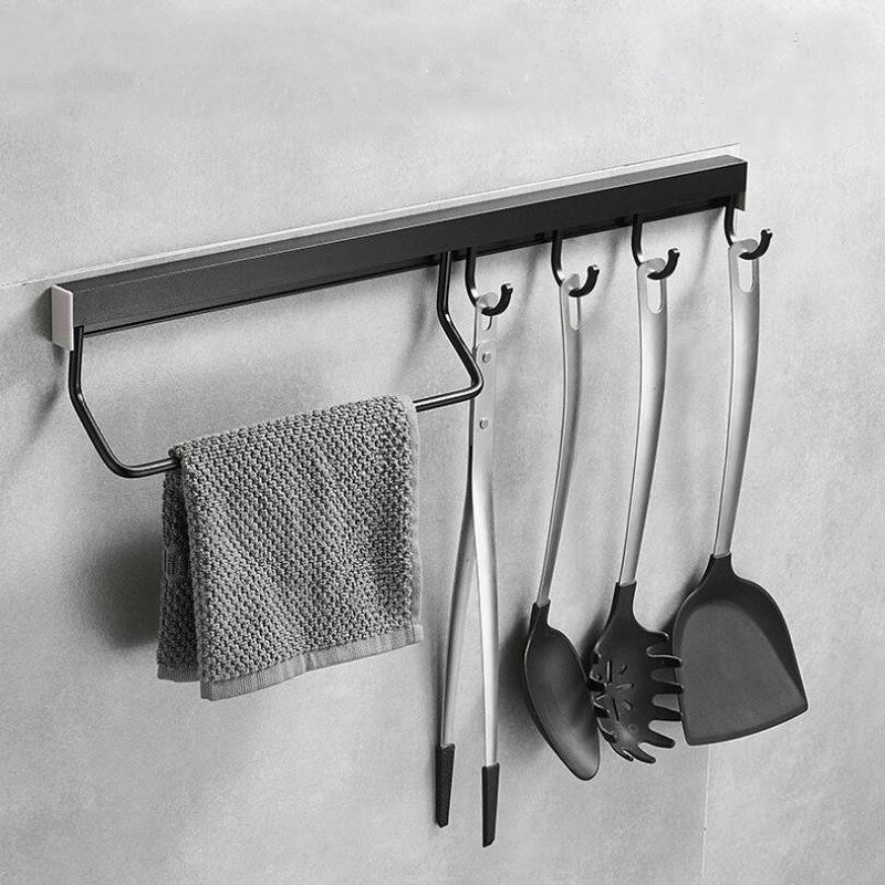 Aluminum Kitchen Hook Punch Free Rack Pantry Bar K... – Grandado