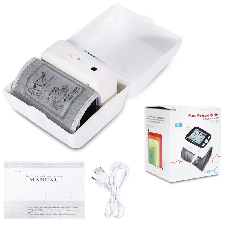 Tonometer BP Cuff Wrist Sphygmomanometer Rechargea... – Grandado