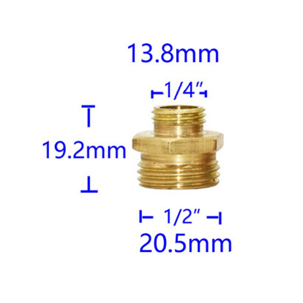 Messing 1 "3/4" Om 1/2 "Naar 1/4&qu... – Vicedeal
