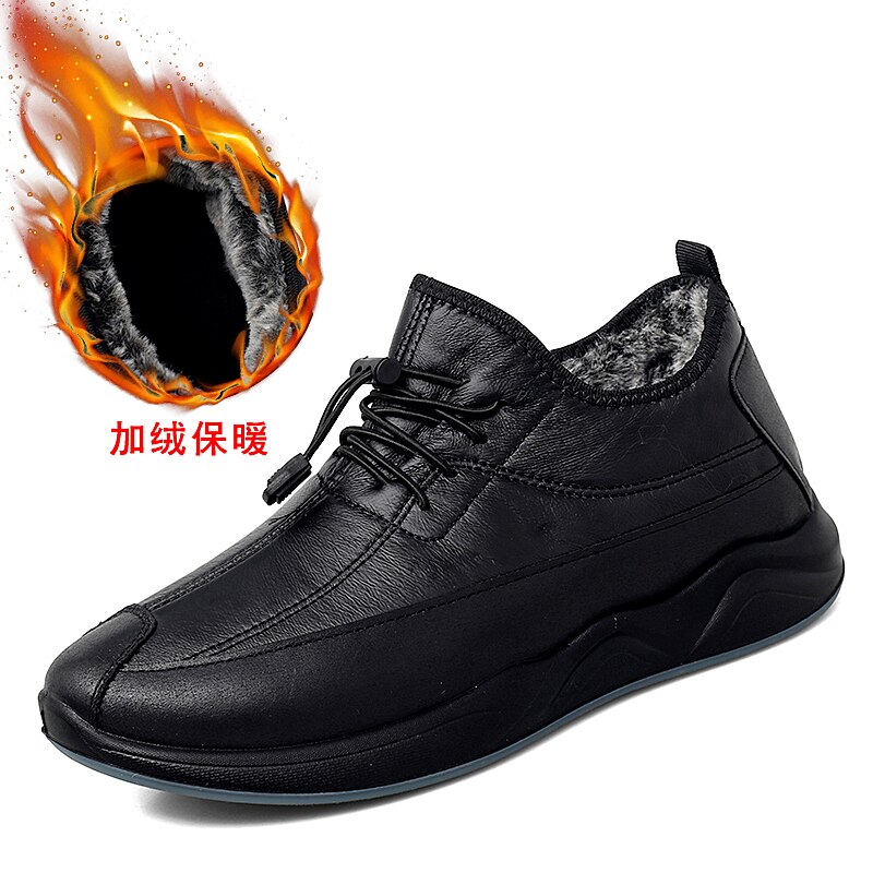 Vintersko skinn vinter herresko pels varme menn fr... – Vicedeal