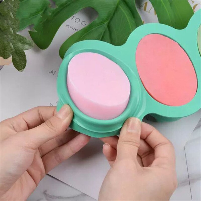 Siliconen Zeep Mal 4 Compartiment Massage Bar Zeep... – Grandado