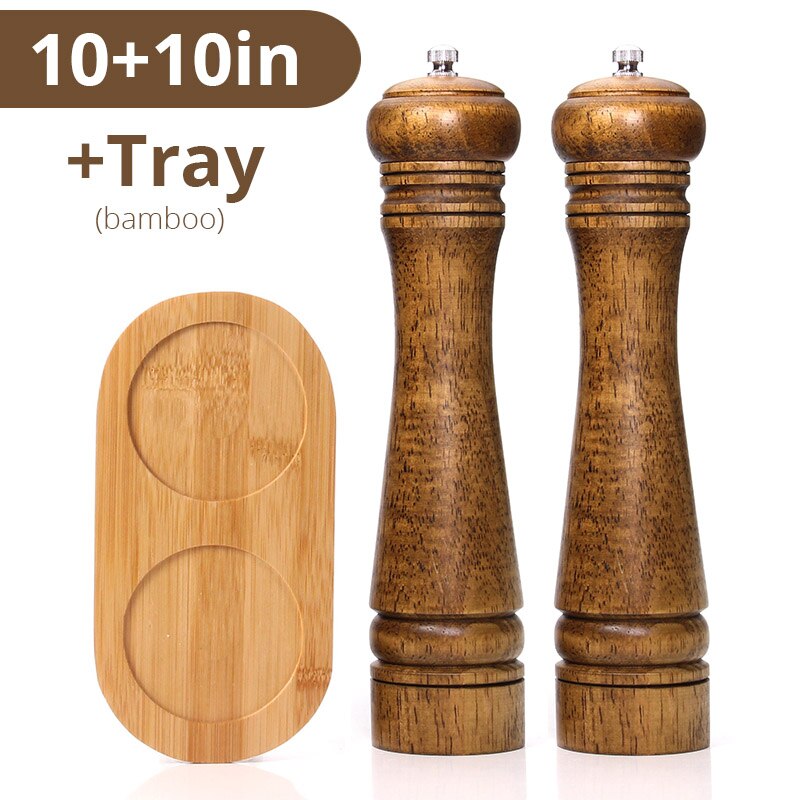 Hout Zout en Pepermolen Set met Optionele Lade voo... – Vicedeal