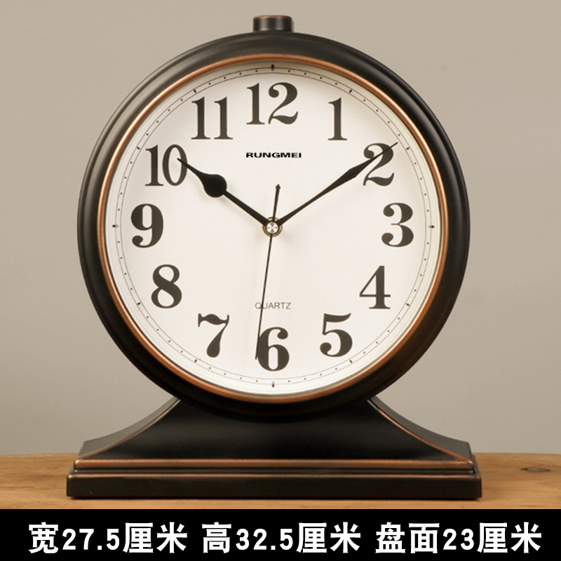 Large Desk Clock Silent Watch Retro Living Room An... – Vicedeal