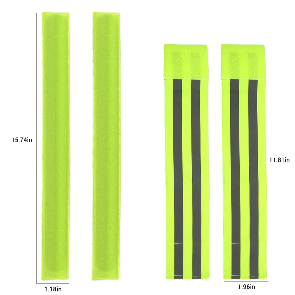 4 pcs Reflective Strips Warning Bike Safety Bicycl... – Grandado
