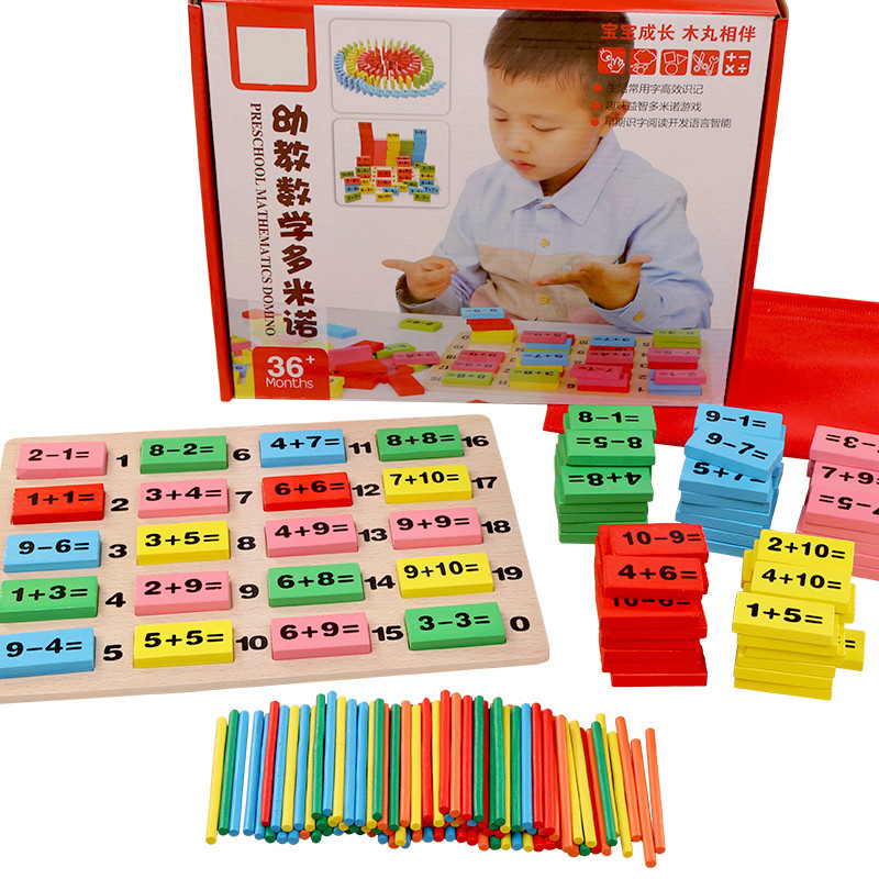 Colorful Baby Wooden Toy Domino Block Wooden Math ... – Grandado Colorful Baby Wooden Toy Domino Block Wooden Math ... – Grandado