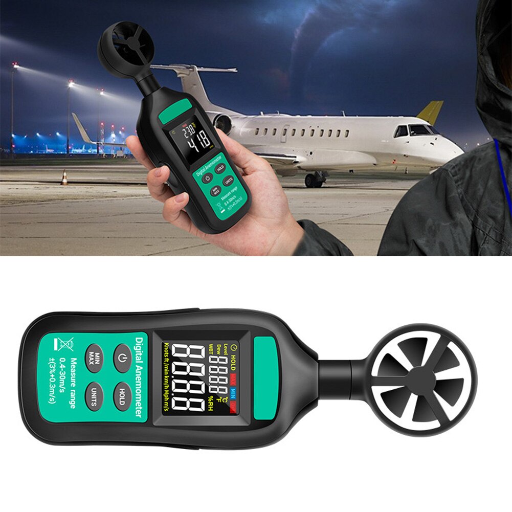 ANENG GN301 Digital Anemometer 0-30m/S Wind Speed ... – Grandado