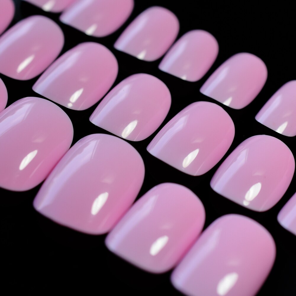 Small Pink Press On Nails Extra Short Carnival Can... – Grandado