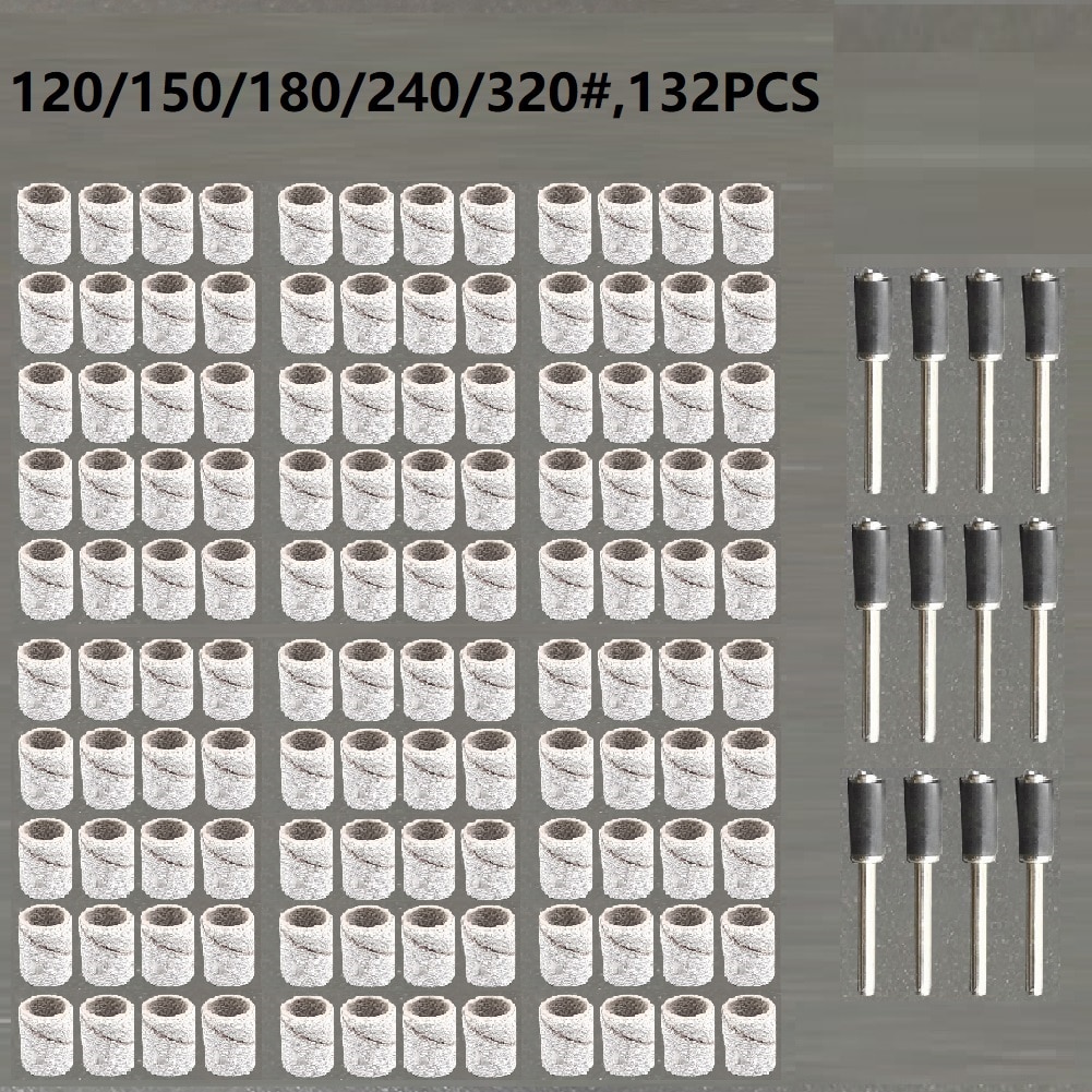 Set Sanding Band Rotary Tool Drum Sleeve Sanding B... – Vicedeal