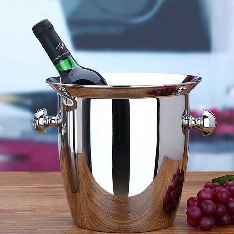 304 Stainless Steel Ice Bucket Wine Cooler Whisky ... – Grandado