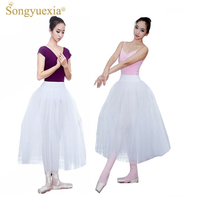 SONGYUEXIA Woman ballet long skirt Adult white bal... – Vicedeal