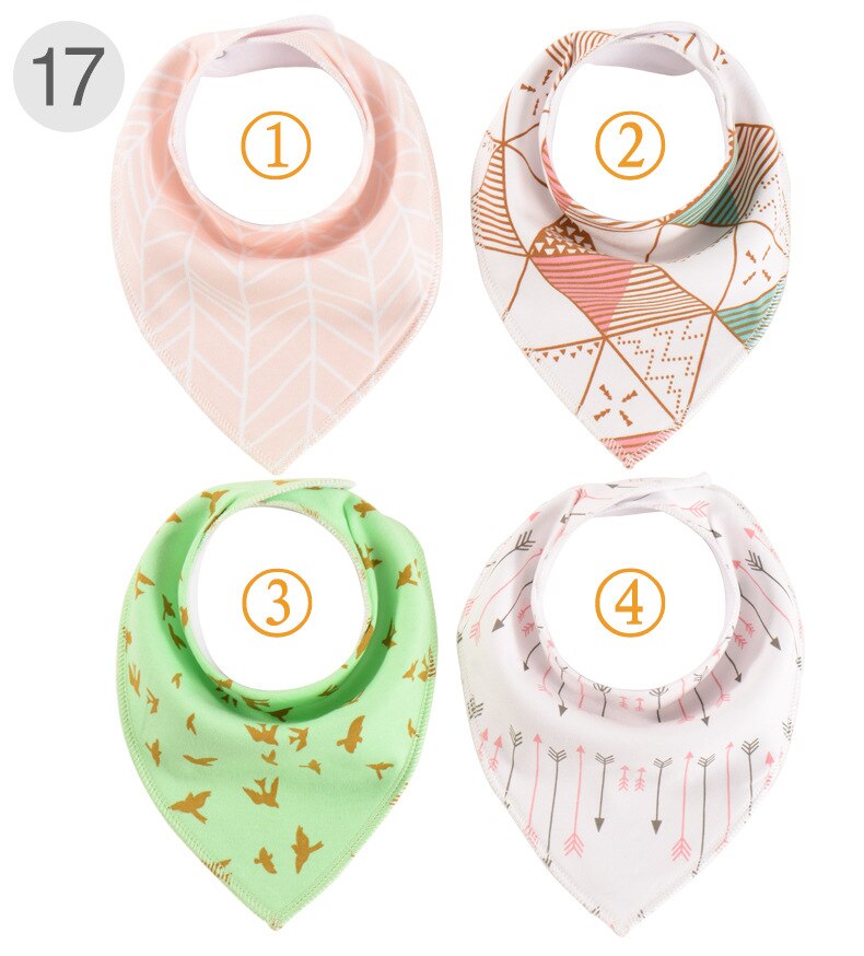 100% Katoen Slabbers 4 Stuks/partij Bib Burp Doek ... – Vicedeal