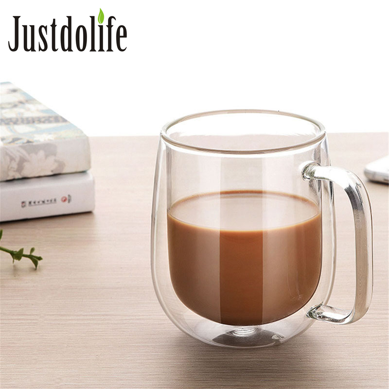 350Ml Koffie Beker Melk Mok Dubbele Wand Transpara... – Grandado