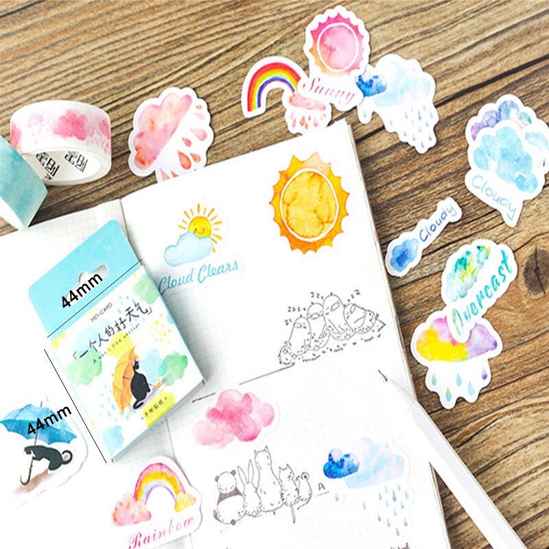 46pcs/box Cute Cartoon stickers for scrapbooking p... – Vicedeal