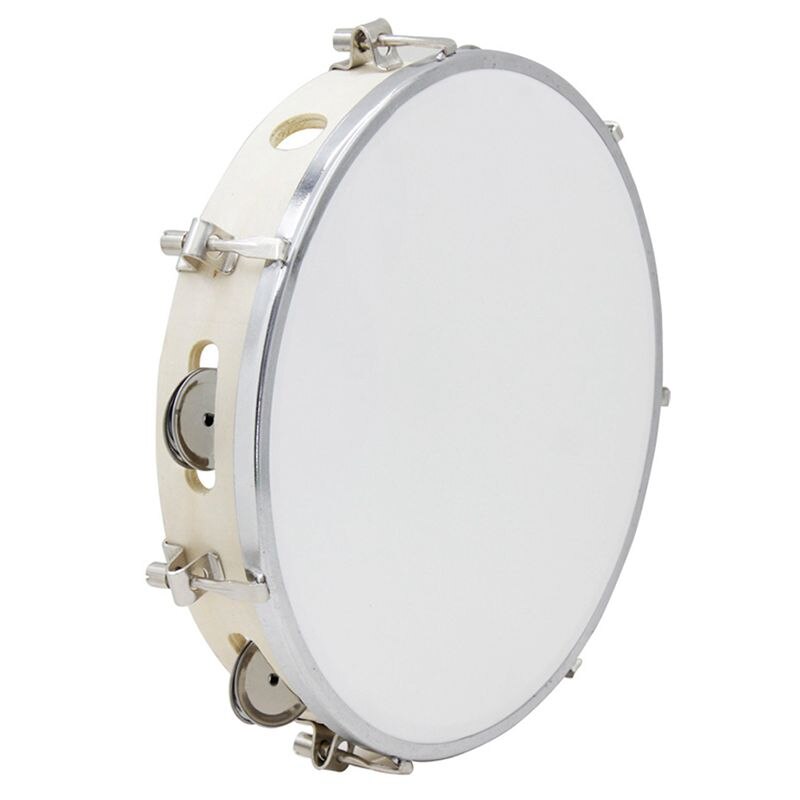 10 in Tamburin Capoeira Leder Trommel Tamburin Sam... – Vicedeal