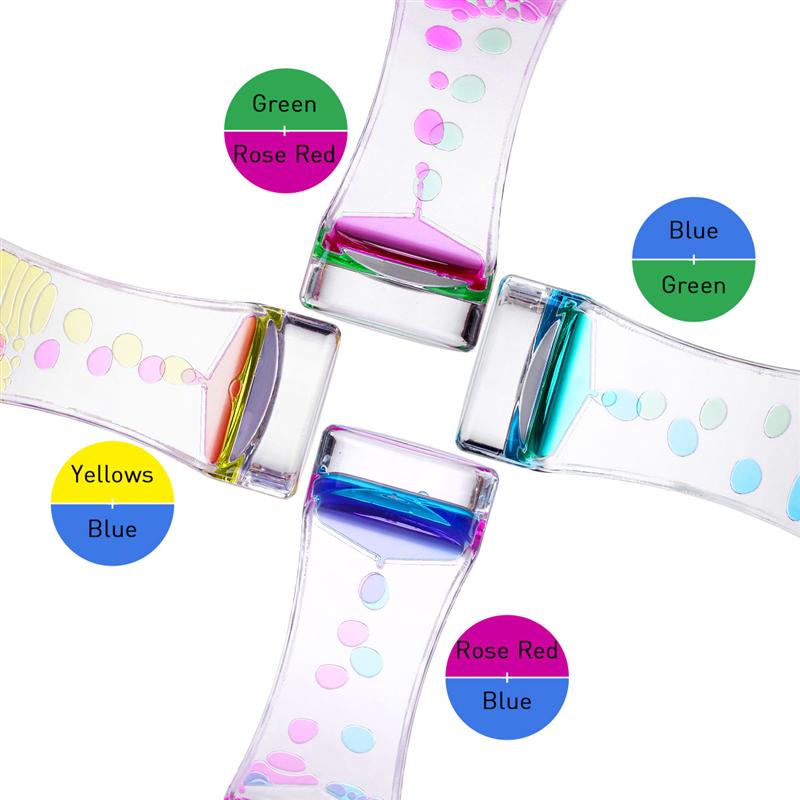 BESTOMZ 4pcs Double Colors Oil Hourglass Liquid Mo... – Vicedeal