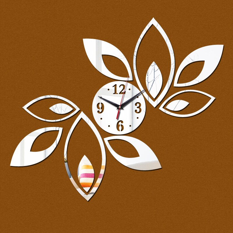 3d Diy Acrylic Mirrorwall Clock Watch Wall Clocks ... – Vicedeal