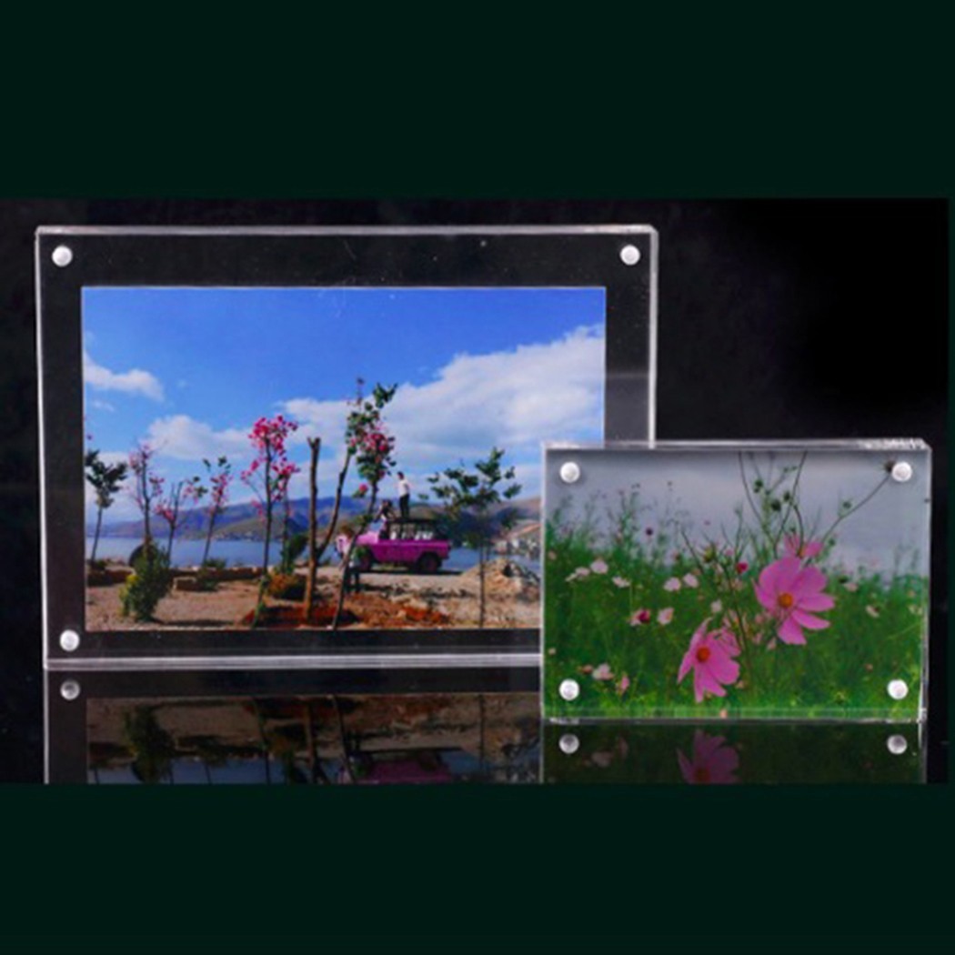 1 Pcs Transparent Photo Frame Clear View Both Side... – Vicedeal