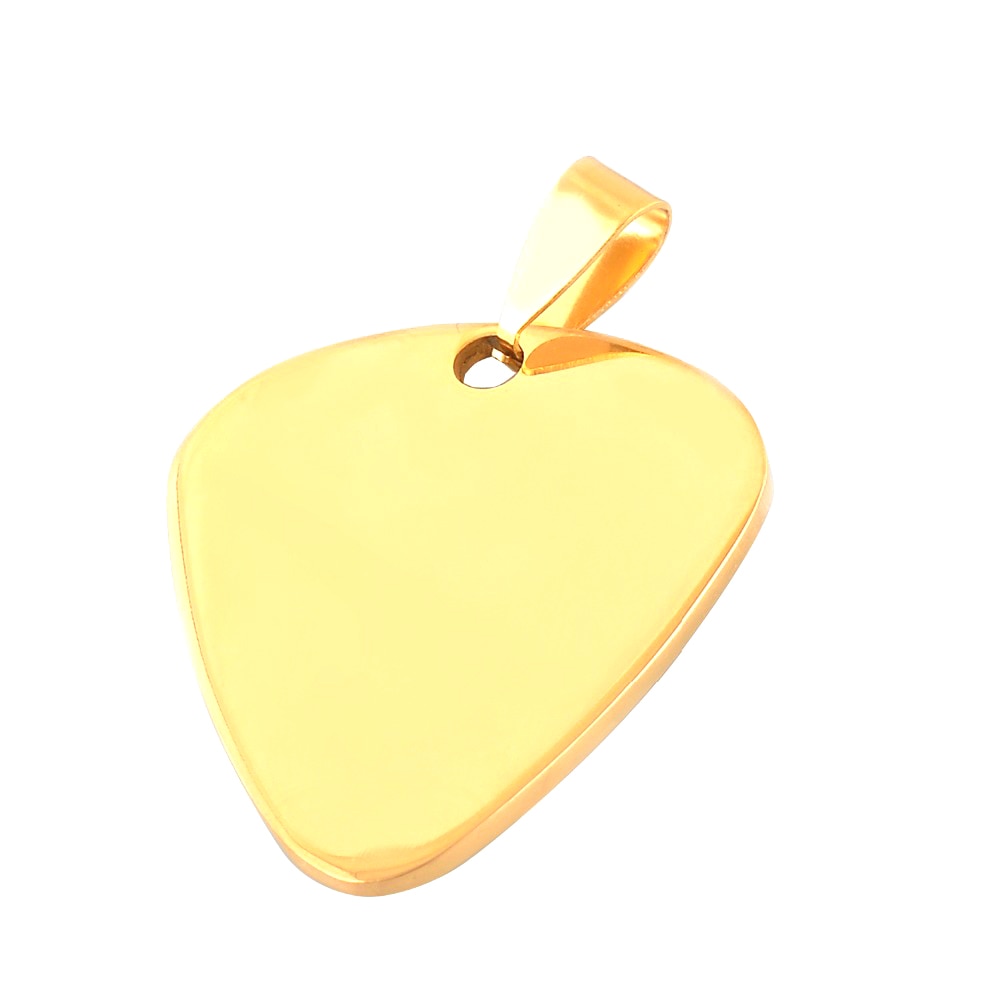 5 Kleuren Rvs Plectrum Hanger Id Ketting Unisex Zo... – Vicedeal