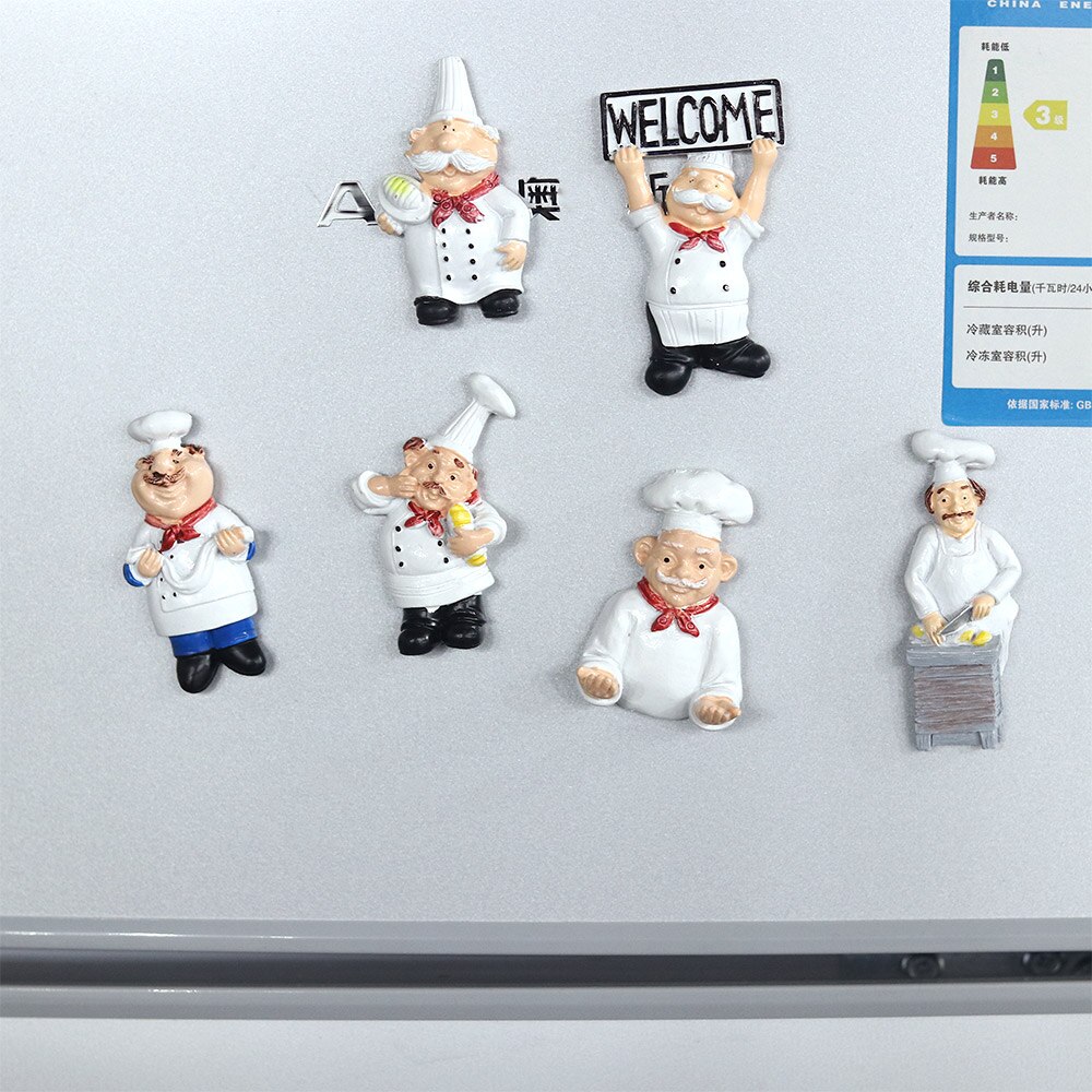 Magnetic Refrigerator Stick Cartoon Character Chef... – Vicedeal