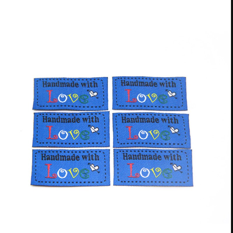 Handmade With Love Clothing Labels Embossed Tags D... – Grandado