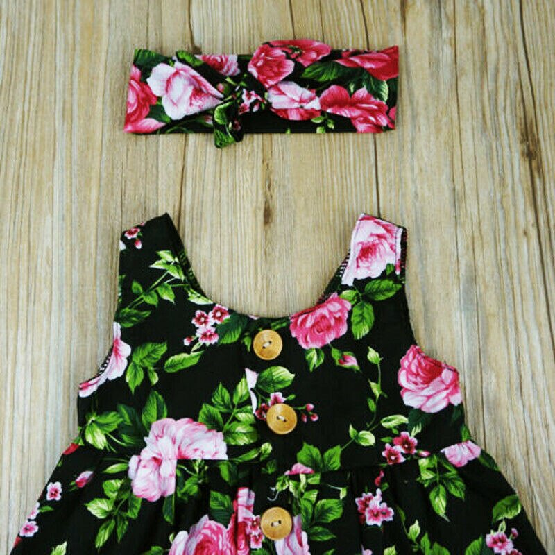 Pudcoco-vestido Floral de princesa para de verano,... – Grandado
