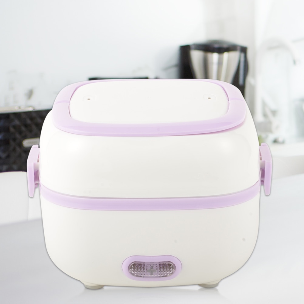 2 Layers Mini Electric Lunch Box Food Steamer Rice... – Grandado