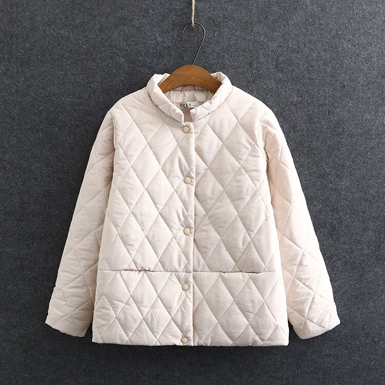 Black Big Size Short Cotton-padded Coat Long Sleev... – Grandado